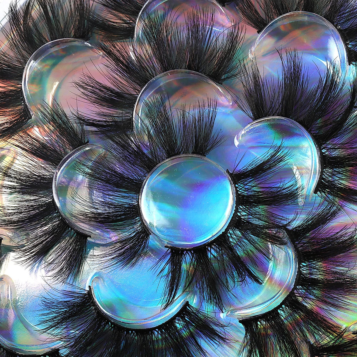 False Eyelashes 25MM Long 6D Faux Mink Lashes Fluffy Volume Look Strip False Lashes Wispy Dramatic 10 Pairs Sets Pack Fake Lashes Bulk by Zenotti