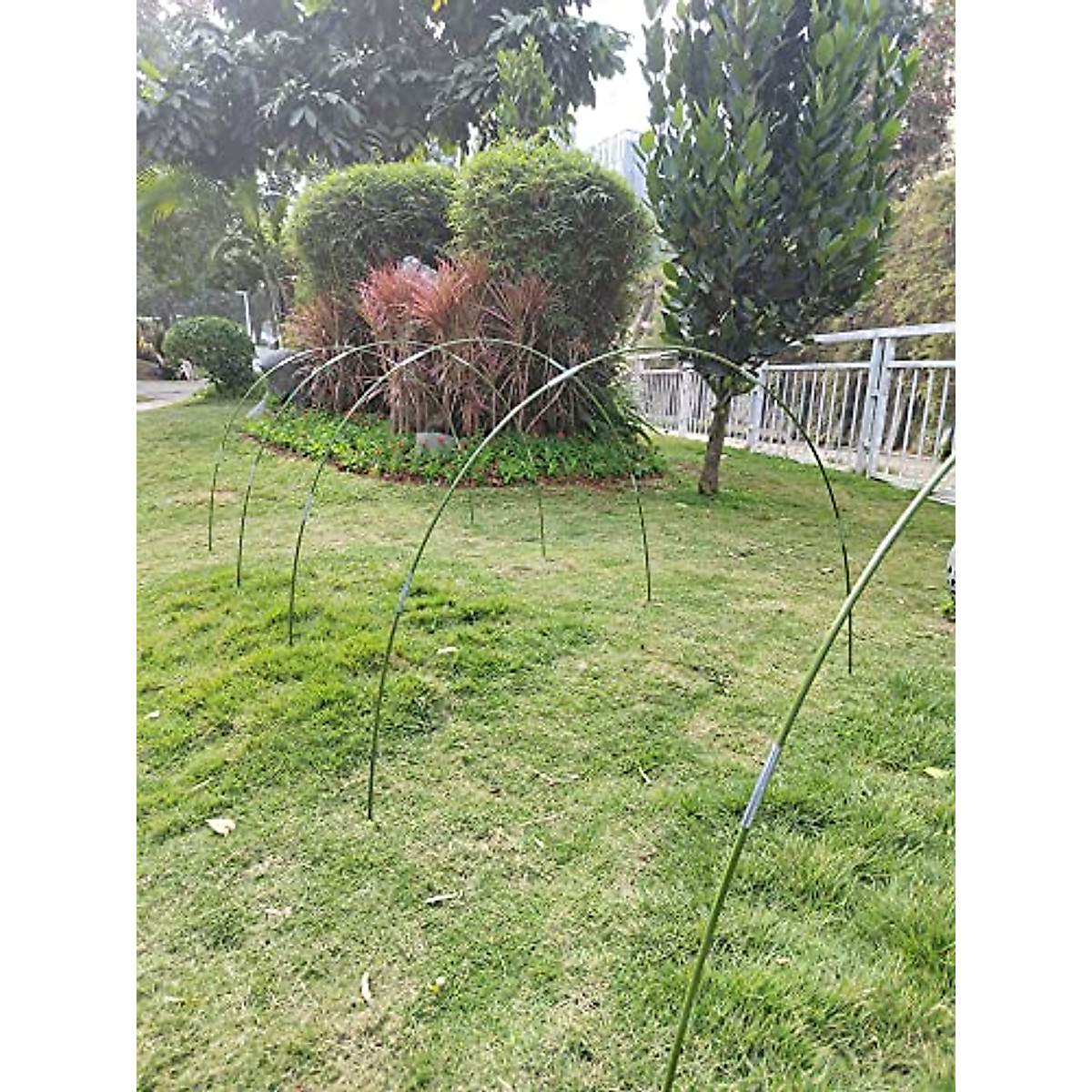 Garden Hoops for Raised Beds Hoop House Greenhouse Frame Garden Tunnel Greenhouse Hoops Row Cover Hoops by Lonurya (40packs (Garden Bed 2.8ft-4.2ft W))