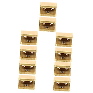 10 Pcs Glass Clip Bracket for Handrail Glass Metal Clamps Glass Bracket Shelf Clip Clamp for Glass Shelf Glass Shelf Holder Wall Mount Shelf Clamp Bracket for Staircase Glass Clamp