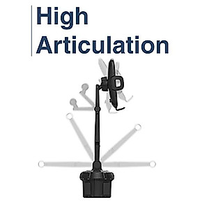 Encased Cup Phone Holder for Cars, Trucks and Vans (Fully Adjustable) Universal Cellphone Cradle Mount for iPhone 12/13/14 Pro Max/11/Xs Max/XR & Samsung Galaxy S9/S10/S20/S21/S22/ S23 Plus/Ultra