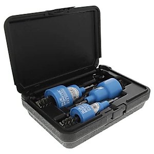 Power Deuce Copper Fitting Brush Tool Pack with Quik-Change Chuck Adaptor (1/2", 3/4", 1" Sizes)