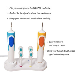 LazyMe Single/Couple Charger Holders Toothbrush heads Holder Compatible for Oral-B, for Oral-B D Series, PRO Series (Couple)