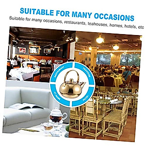 HOLIDYOYO Stainless Steel Pot Whistling Stovetop Kettles Supply Boiling Tea Kettle Infuser Whisle Hot Water Kettle Bowls Espresso Machine Espresso Mug Brew Lid Coffee Maker Thicken Teakettle