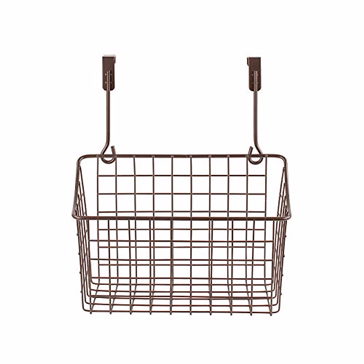 Spectrum Diversified Grid Storage Basket Over The Cabinet, Medium, Bronze