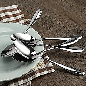 Eslite 12-Piece Tablespoons,Stainless Steel Extra-Large Dinner Spoons Set,7.8-Inches