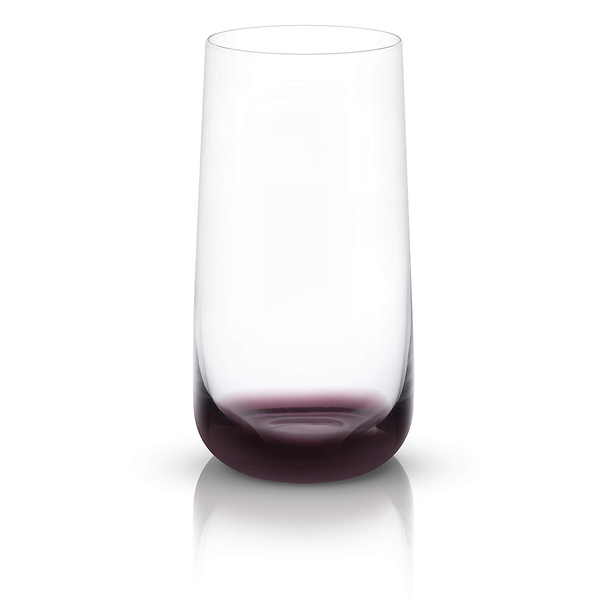 JoyJolt Black Swan Rocks Glass And Highball Glass Collection,Premium Crystal Glassware, Set Of 8