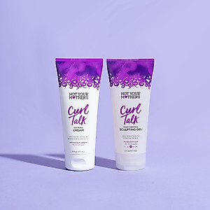 Not Your Mother's Curl Talk Frizz Control Sculpting Gel & Defining Cream (2-Pack) - 6 fl oz - Formulated with Rice Curl Complex - All Curly Hair Types