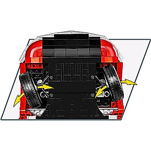 COBI Cars 1:12 Scale 1962 Citroën DS 19 Decapotable Executive Edition, Red