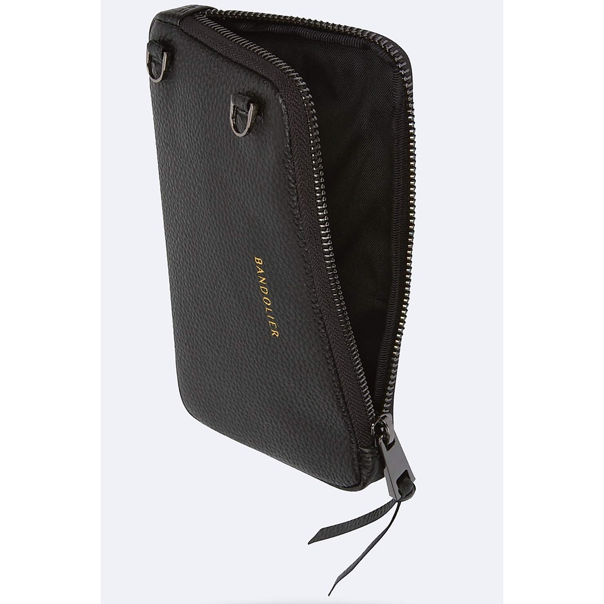 Bandolier Emma Crossbody Phone Case and Expanded Zip Pouch Set - for iPhone 14 Pro Max - Black/Pewter