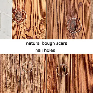 Brown Headboard Farmhouse King Size Bed Headboard Hanging Reclaimed Barnwood Head The Bed Wall Mount Panels Only Vintage Style Rustic Boho Chic Light Plank Wood Board Bedroom Furniture (King Size)