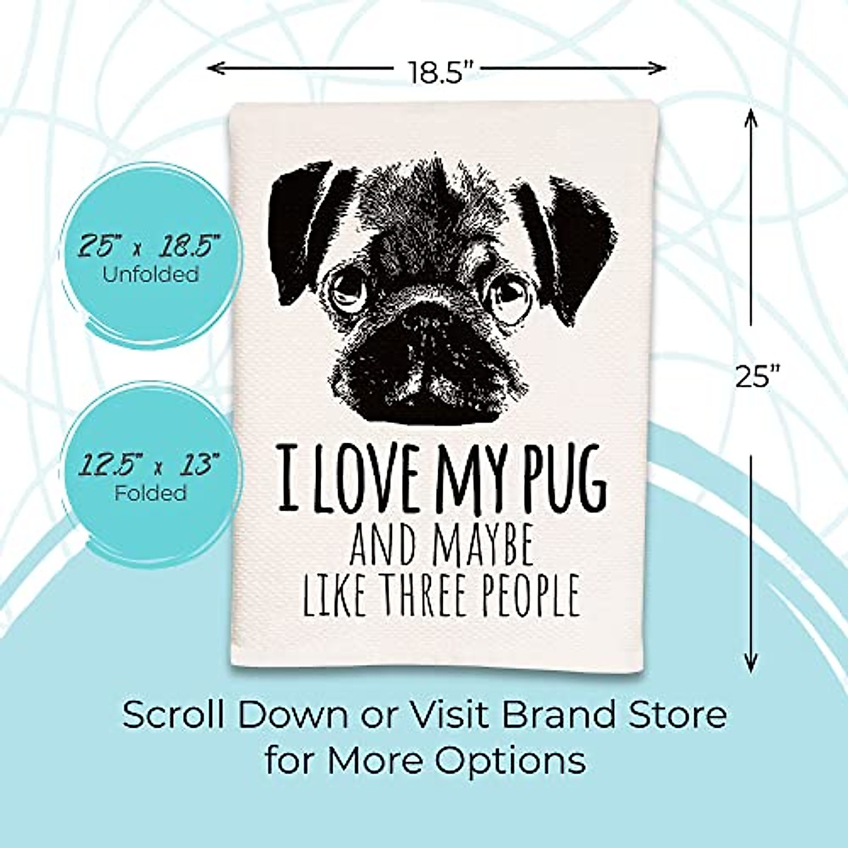 Moonlight Makers Soft Cotton Waffle Design Hand Towel, Bathroom/Kitchen Farmhouse Decor, Cute Gift, BOHO, Stocking Stuffer (Fight (RBG Quote))