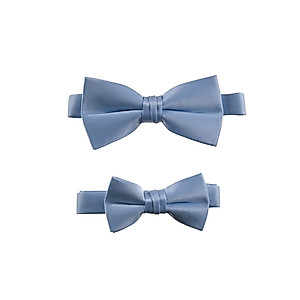 Tuxgear Boys Adjustable Ring Bearer Bow Tie Wedding Prom Colors, Light Blue, Boys (Light Blue, Boys)