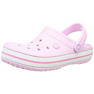 Crocs Unisex-Child Crocband Clogs (Todder Shoes), Ballerina Pink, 10 Toddler