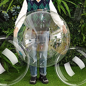 EEland 48 inch Large Clear Balloons for Stuffing,12pcs Clear Bubble Balloon Large BoBo Balloons- Large Transparent Balloon for Wedding Balloons,Christmas，Events, and Parties white balloons