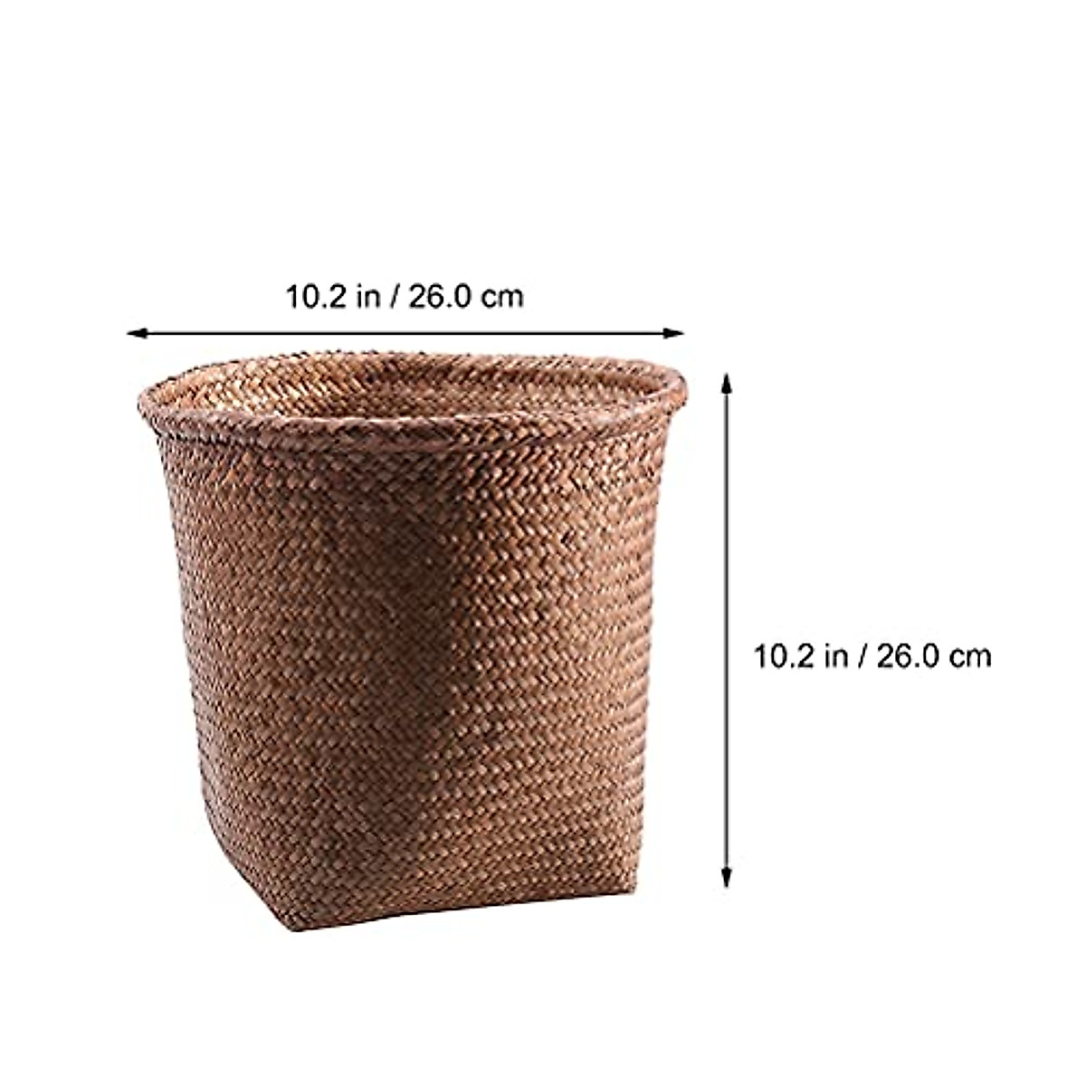SAFIGLE s Small Trash Can Wastebasket Trash Container Woven Waste Basket Trash Bin for Home, Office, Bathroom, Kitchen, Dorms, Under Desk, 26/28/33CM Tiny Trash Can Desk Accessories