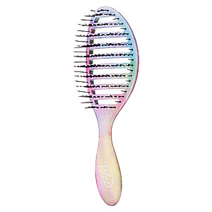 Wet Brush Speed Dry Hair Brush - Stripes (Color Wash) - Vented Design and Ultra Soft HeatFlex Bristles Are Blow Dry Safe With Ergonomic Handle Manages Tangle and Uncontrollable Hair - Pain-Free