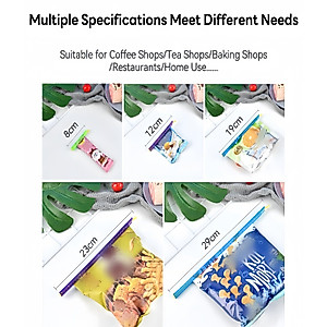 16 PCS-Bag Clips, Reusable Clip Clip, Sealer,Waterproof Seal on Food Storage Bags,Food Clip Set for Kitchen Storage, Magic Bag Sealer Stick,Food preservation seal lock,Multicolor (Pink)