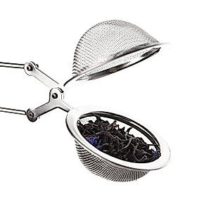 HIC Kitchen Snap Ball Tea Infuser, 18/8 Stainless Steel, For Loose Leaf Tea and Mulling Spices