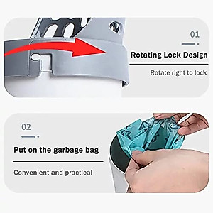 Cat Litter Scoop with Bag Holder, Integrated Detachable Deep Cat Litter Shovel with Poop Sifting and 120 Litter Bags