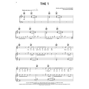 Taylor Swift - Folklore: Piano/Vocal/Guitar Songbook