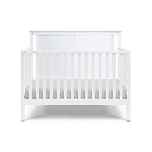 Suite Bebe Connelly 4 in 1 Convertible Crib in White with Rockport Gray Wood