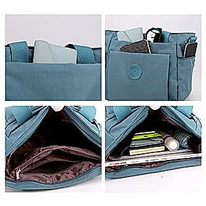 Running Home Women's Multicolor Large Capacity Tote Bag,Nylon Womens Crossbody Bag Purse with Adjustable Shoulder Strap (Maroon)