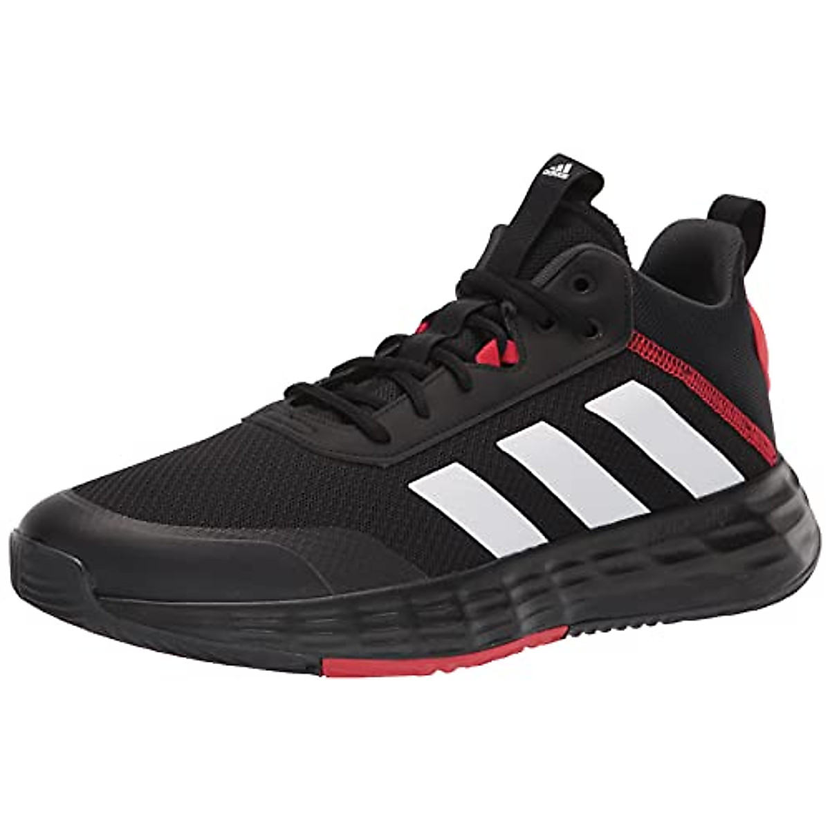 adidas Men's Own The Game 2.0 Basketball Shoe, Black/White/Carbon, 11