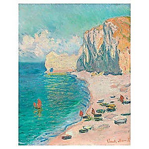 Classic Art Prints | Monet Paintings by Ink Inc. | Impressionist Master Painters Wall Decor | Waterlilies Sunflowers Ocean | Set of 6 8x10 Unframed