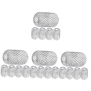 VILLCASE 20 pcs Guard Strainer Guards Protectors Preventing Strainers Leaves Filter Drain Debris Pipe Down Blockage Downspout for Gutter Filters Cover Stainless Steel Roof Downsport
