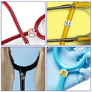 Personalized Stethoscope Name Tag Custom Stethoscope Charm Stethoscope ID Tag Customized Name Badge Accessories for Nurse Doctor RN Medical Assistant Nurses Graduation Gift