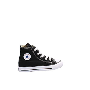 Converse Chuck Taylor All Star High Top Shoe, Black, 4 Infant (0 - 12 Months)