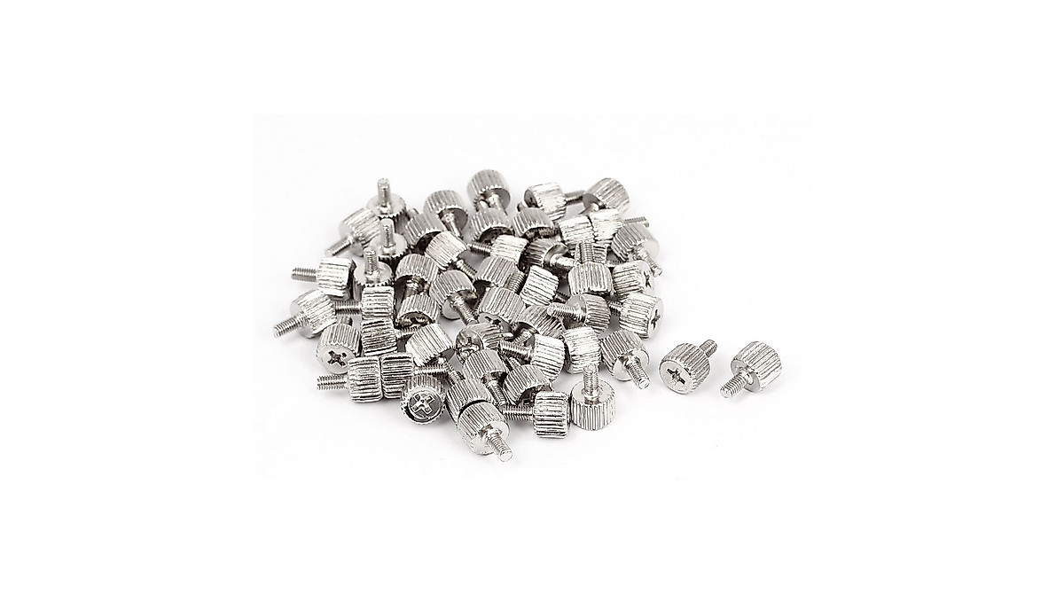 uxcell M3x6mm Computer Case Thumb Screws - 50 Pack