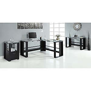 Whalen Jasper 60"W L-Shape Corner Desk, Espresso