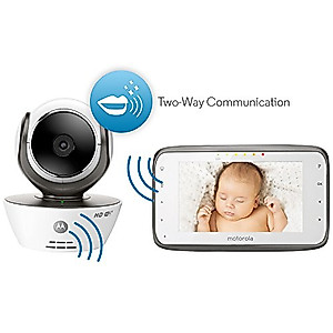 Motorola MBP854CONNECT Dual Mode Baby Monitor with 4.3-Inch LCD Parent Monitor and Wi-Fi Internet Viewing, 720p