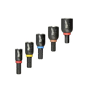 Milwaukee 49-66-4563 5 Piece Insert Nut Drive Set