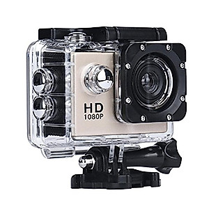 ZIYUO Full HD Sports Action Camera 2.0 inch Ultra HD TFT LCD screen Waterproof DV Recorder shooting 30 meters under water Ultra Wide Angle Lens and Portable Package GD