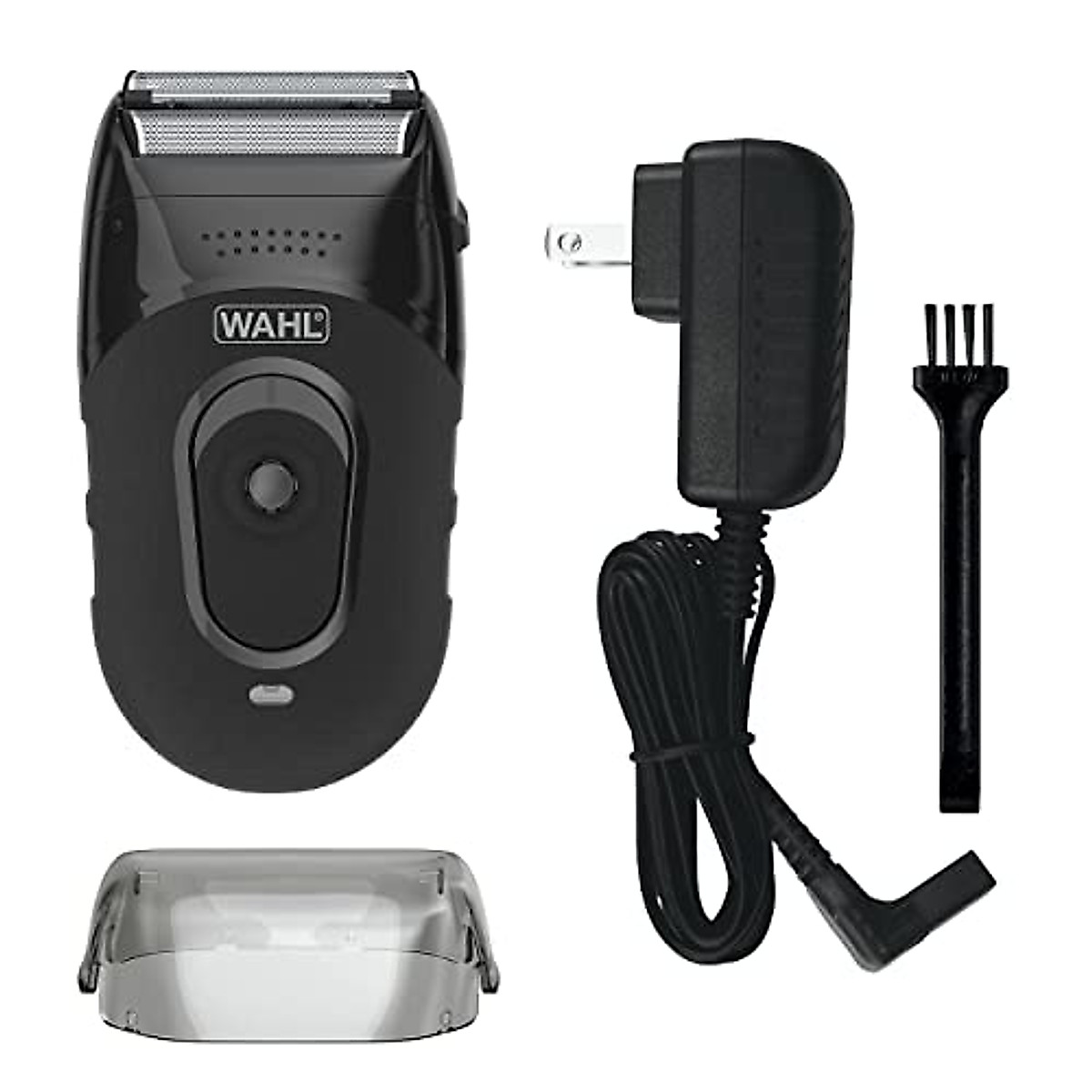 Wahl Compact Rechargeable Lithium Ion Shaver Kit with Hygienic Rinseable Foils & Cutter Bar with Dual Flexible Foils That Move with The Contours of Your Face - 7065