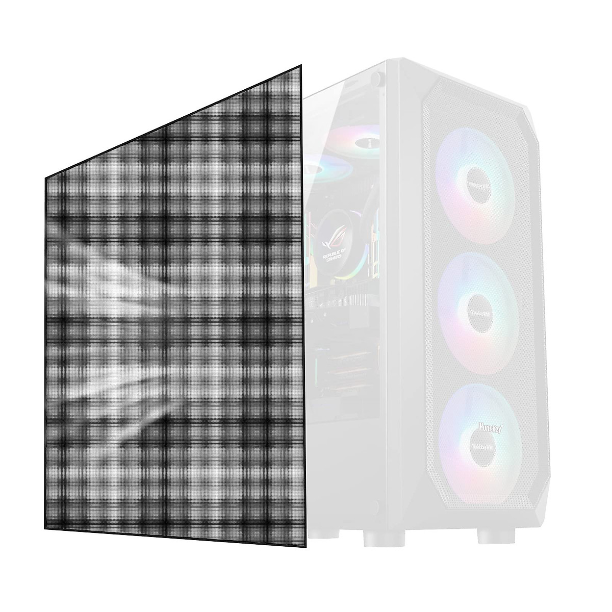 500x500mm 19.68inch DIY Computer PC Case and Fans PVC Dustproof Mesh Filter Cover With Magnetic Strip For Computer Chassis Speakers And More