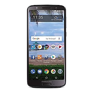 TracFone Motorola Moto G6 4G LTE Prepaid Smartphone (Locked) - Black - 32GB - Sim Card Included - CDMA