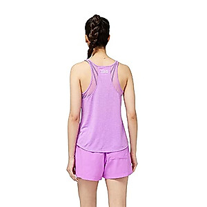 New Balance Women's Impact Run Tank Top 22, Cosmic Rose Heather, Medium