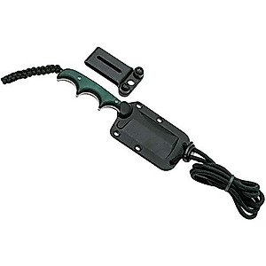 CRKT Minimalist Cleaver Fixed Blade Neck Knife, Bead Blast Finish, Retail Package 2383C