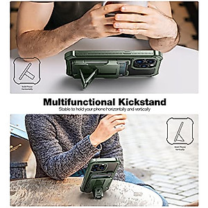 Dexnor Phone Card Holder with Foldable Back Stand, Adhesive Phone Wallet Pouch Sleeve Stick on PC Credit Card ID Case with Finger Grip Kickstand for Most Smartphones (Green)