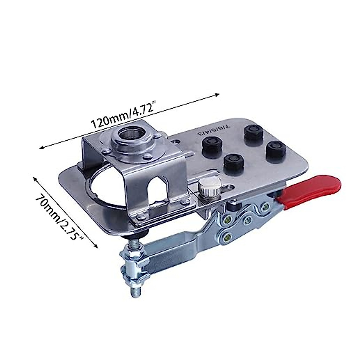 Concealed Hinge Jig with Clamp Drilling Guide Hole Locator Kits Hinge Punching Tool for Cabinet Door Hinges Inset Concealed Hinge Jig Kits