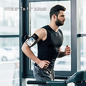 Newppon Cell Phone Running Armband :Airpods Pro Holder & 360° Rotatable Universal Arm band Case for iPhone 14 13 12 11 Pro Max Plus Samsung Galaxy S23 S22 Ultra Edge Note Pixel for Workout Exercise