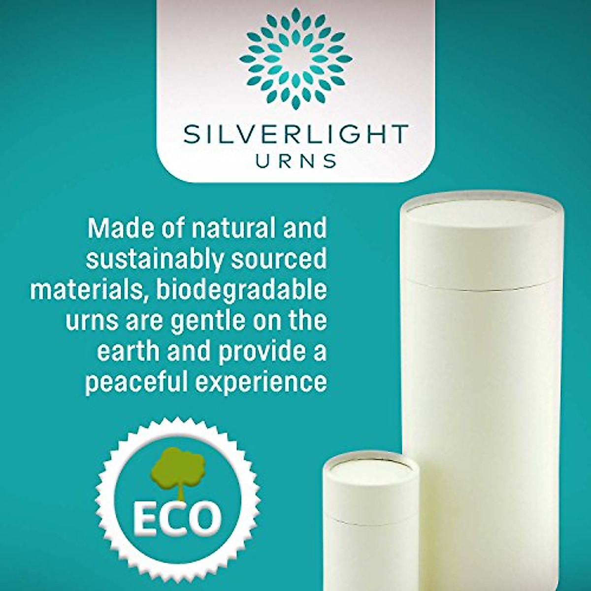 Golf Scattering Tube - Extra Small, Biodegradable Cremation Urn for Ashes, Extra Small Sized Cremation Urn, 5.25 Inches High