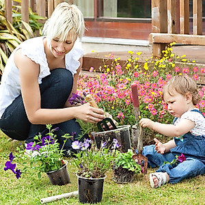 TAQIXI 48 Pack 7/6/5/3.5 Inch Clear Plastic Pots for Plants, Clear Nursery Pots with Drainage Holes, Reinforced Plastic Nursery Pots Variety Pack