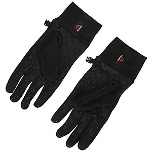 Manzella Power Stretch Touch Tip Glove, Black, Medium/Large