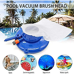 GCARTOUR Swimming Pool Leaf Vacuums Big Sucker Portable Pool Floating Objects Vacuums Blue (Blue)