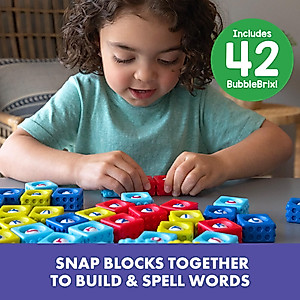Educational Insights Alphabet BubbleBrix - ABC Learning for Toddlers, Alphabet Toys for Preschool and Kindergarten, Fidget Popper Learning Toy, Gift for Toddlers Ages 3+