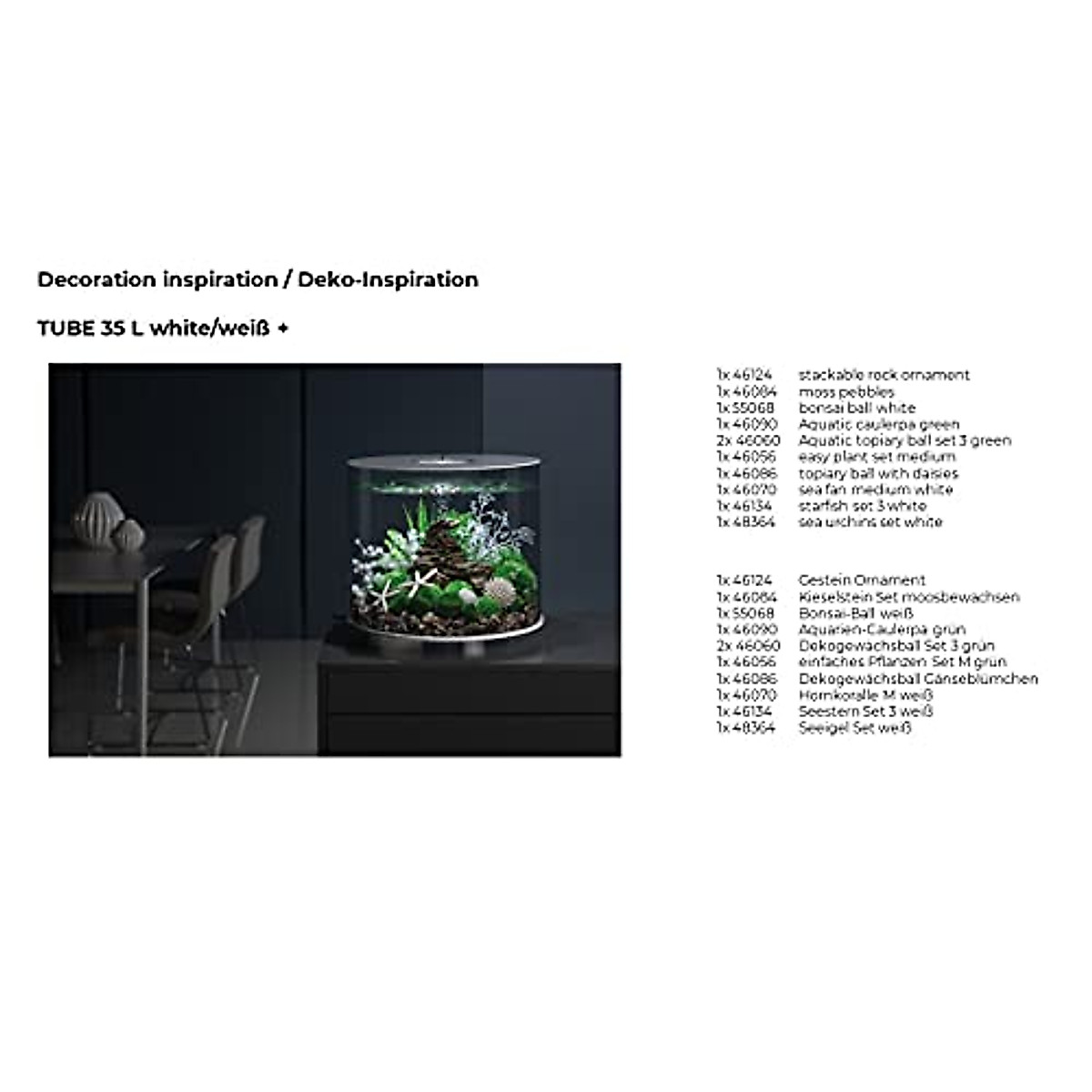 biOrb 46134.0 Starfish Set 3 White Aquariums